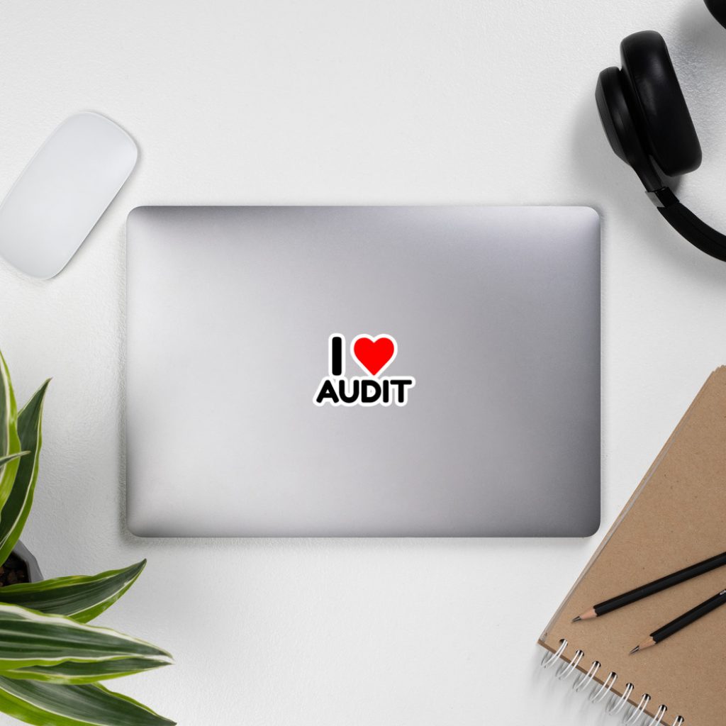 I Heart Audit Sticker – That Audit Guy