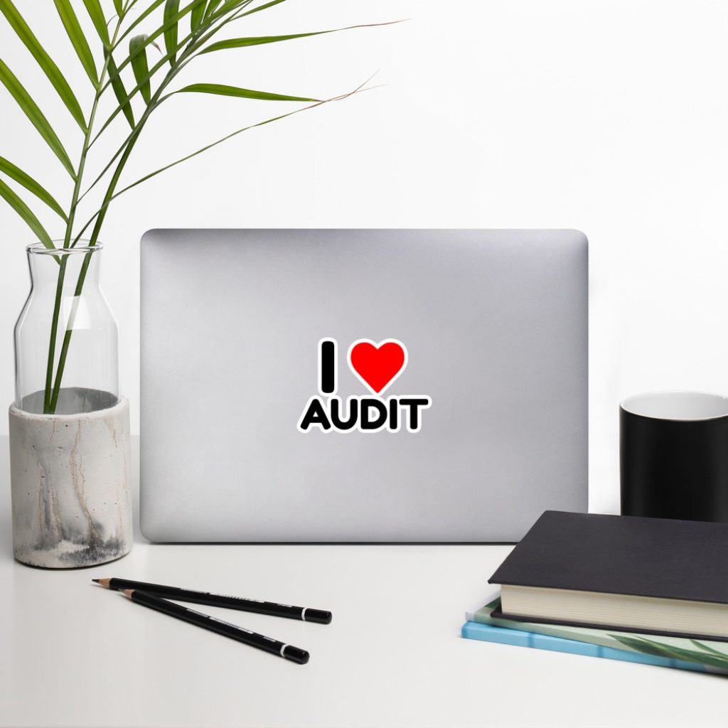 I Heart Audit Sticker – That Audit Guy